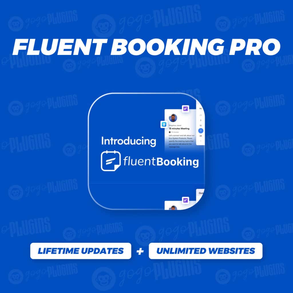 Fluent Booking Pro - Download latest version with Lifetime updates