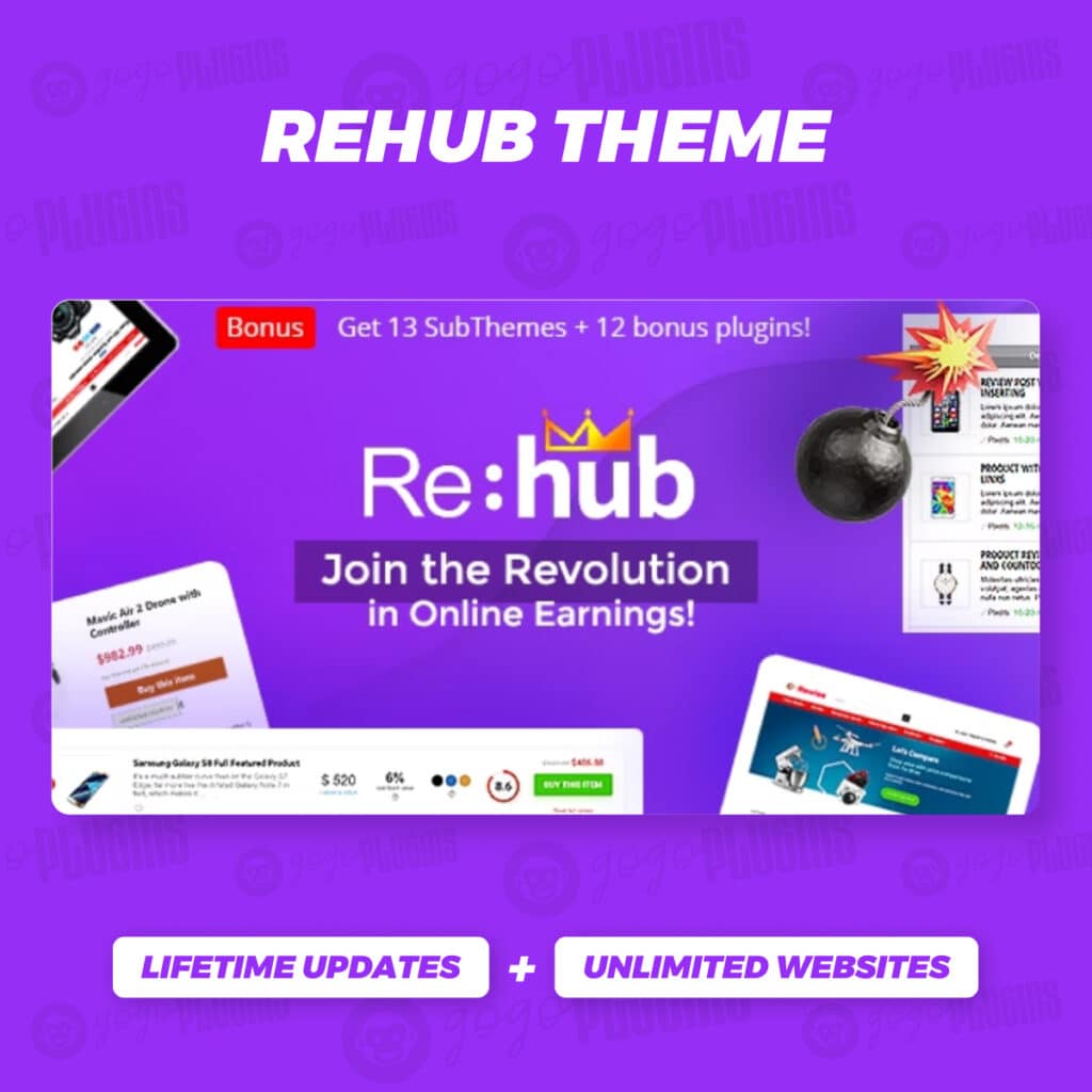 Rehub Theme - Download latest version with Lifetime updates