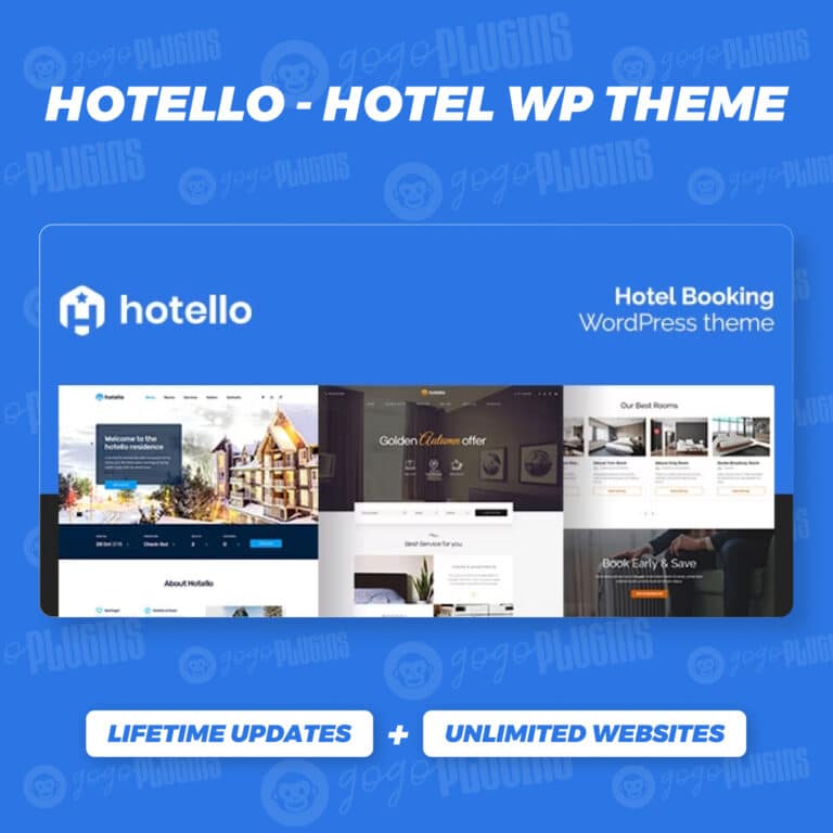 Hotello - Hotel WP theme - Download latest version with Lifetime updates